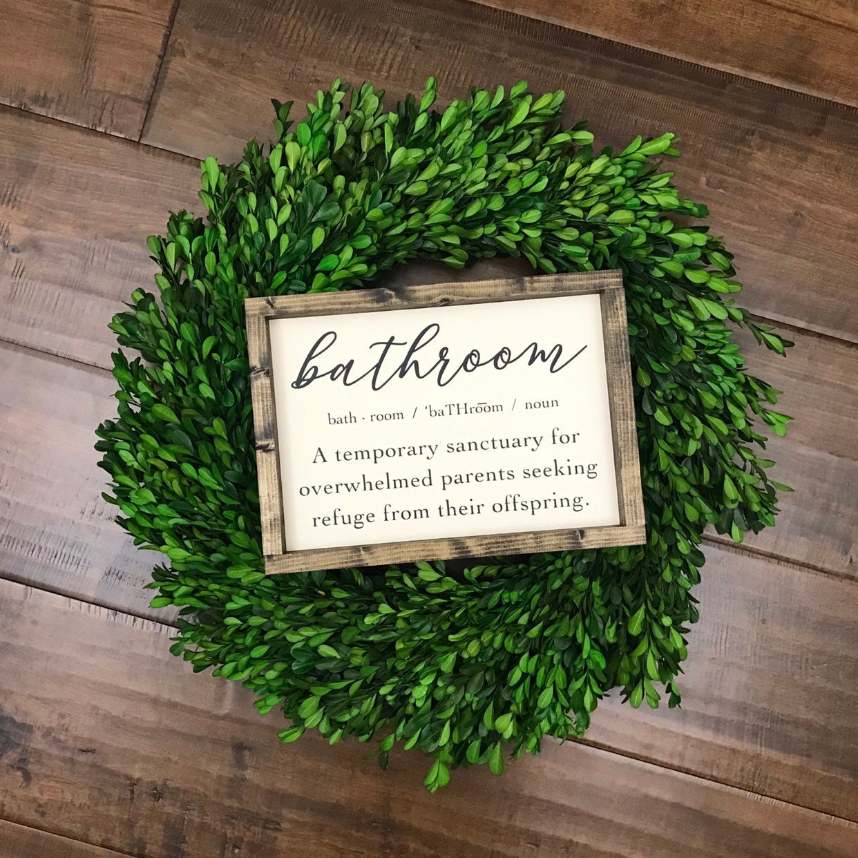 Bathroom Definition Sign Bathroom Wall Decor Funny - Etsy