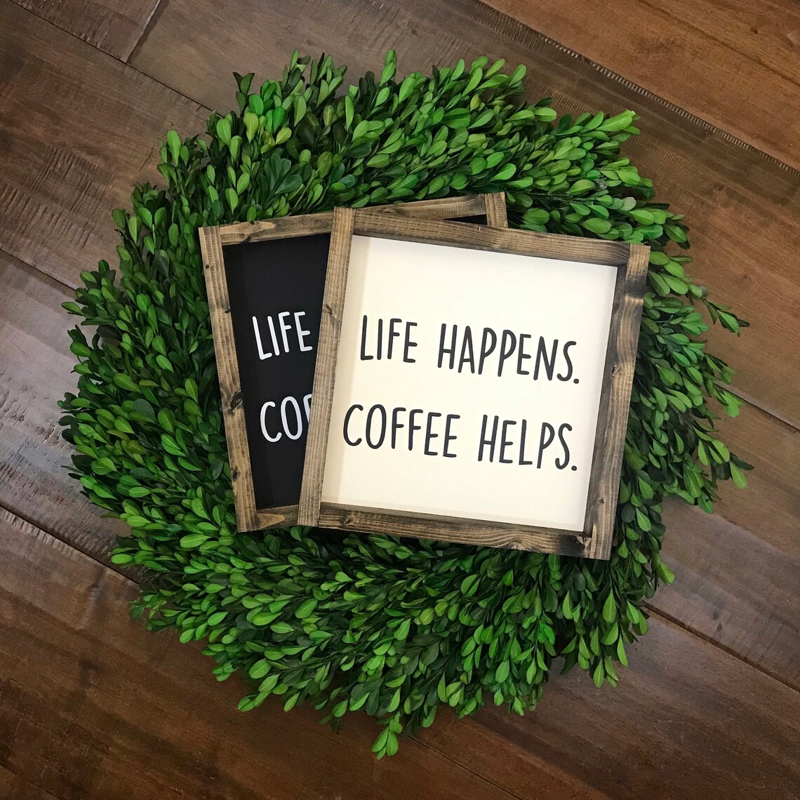 Life Happens Coffee Helps Sign Coffee Bar Coffee Decor - Etsy