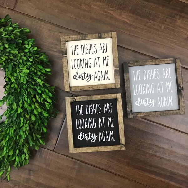 Dishes Sign - Etsy
