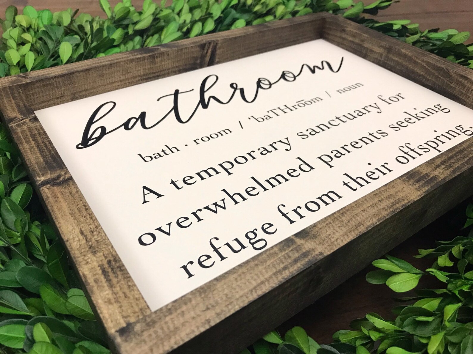 Bathroom Definition Sign Bathroom Wall Decor Funny - Etsy