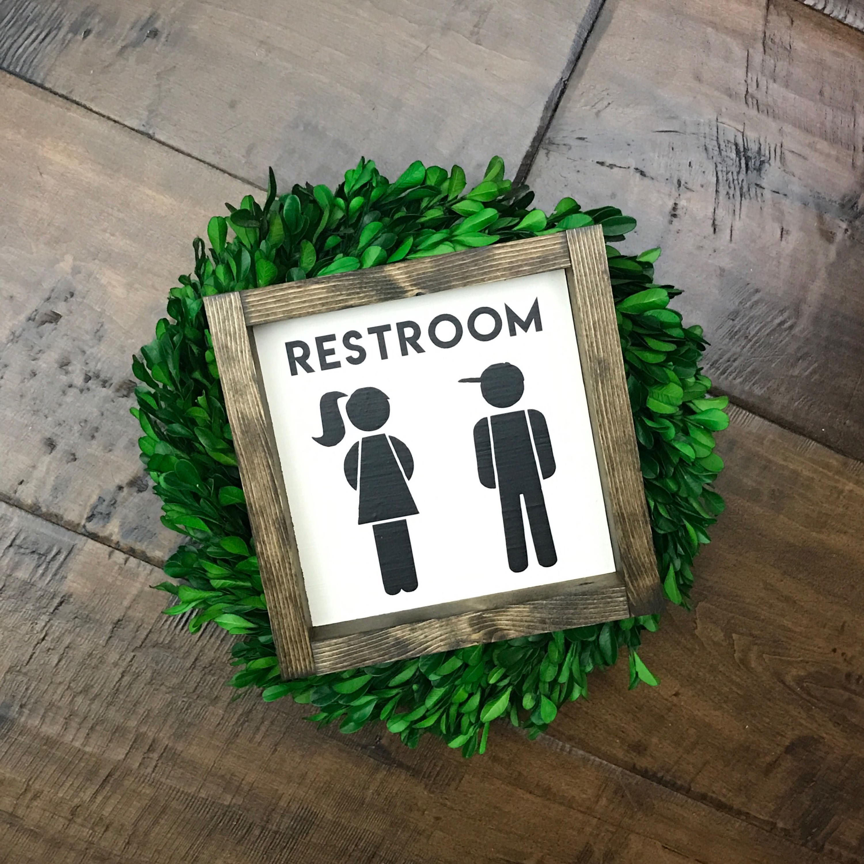 Kids Restroom Sign Bathroom Sign Wood Sign Kids Bathroom - Etsy
