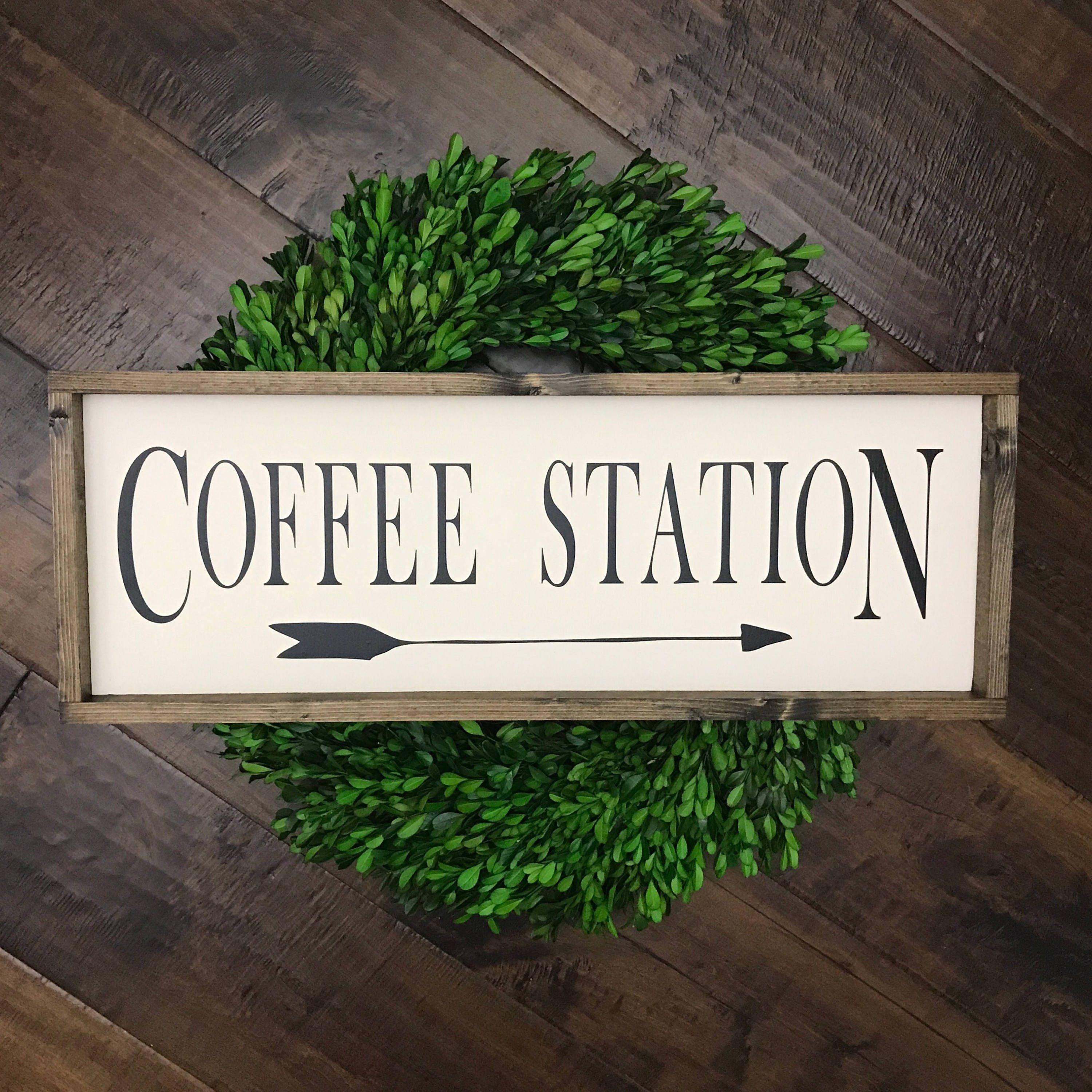 Coffee Station Sign