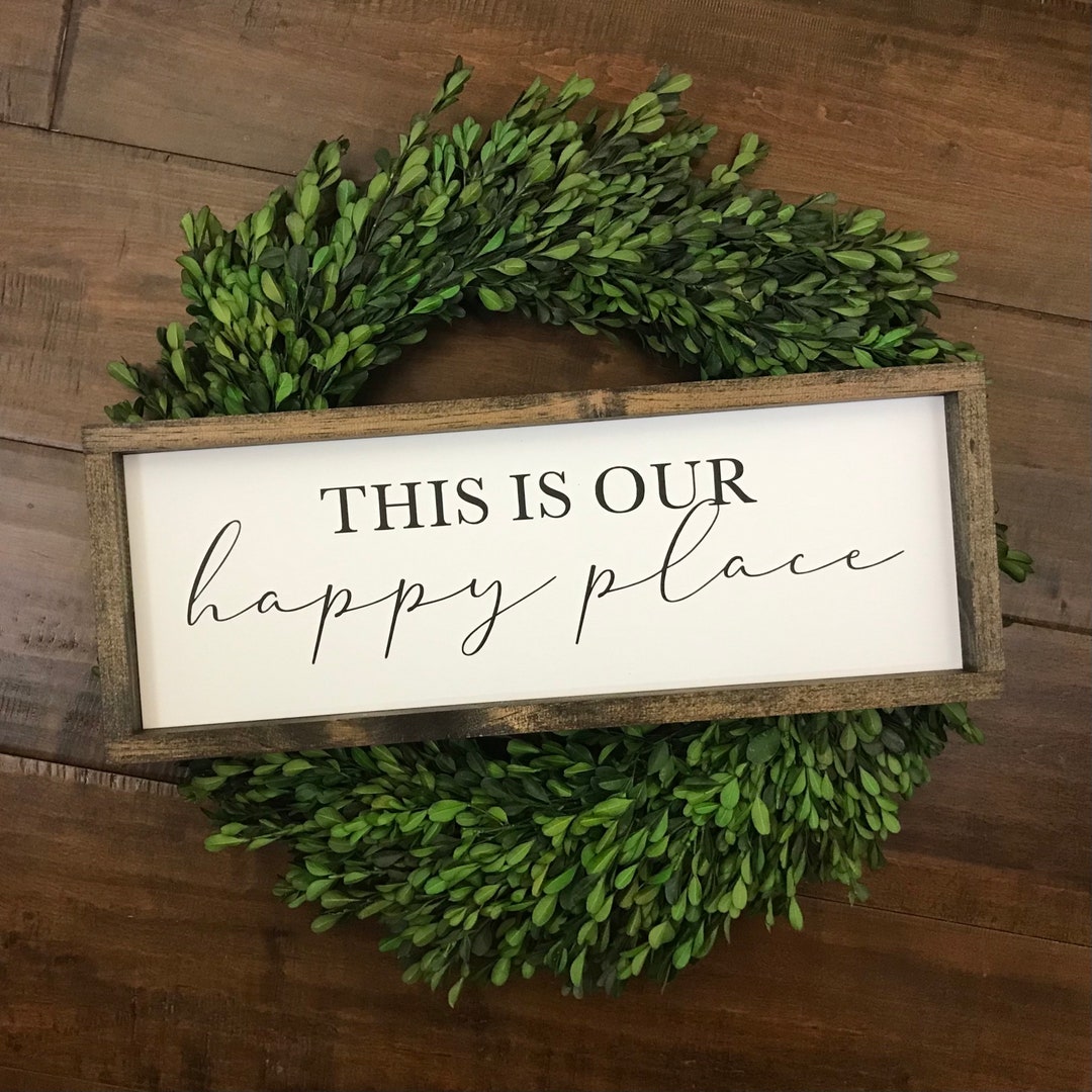 This is Our Happy Place Welcome Sign Entryway Gallery Wall - Etsy