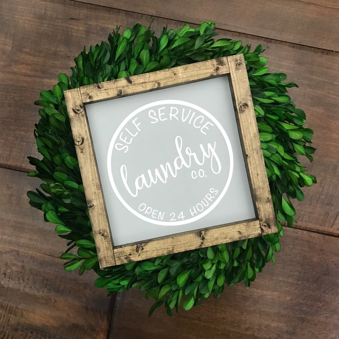 Self Service Laundry Sign Wood Sign Laundry Room Laundry - Etsy