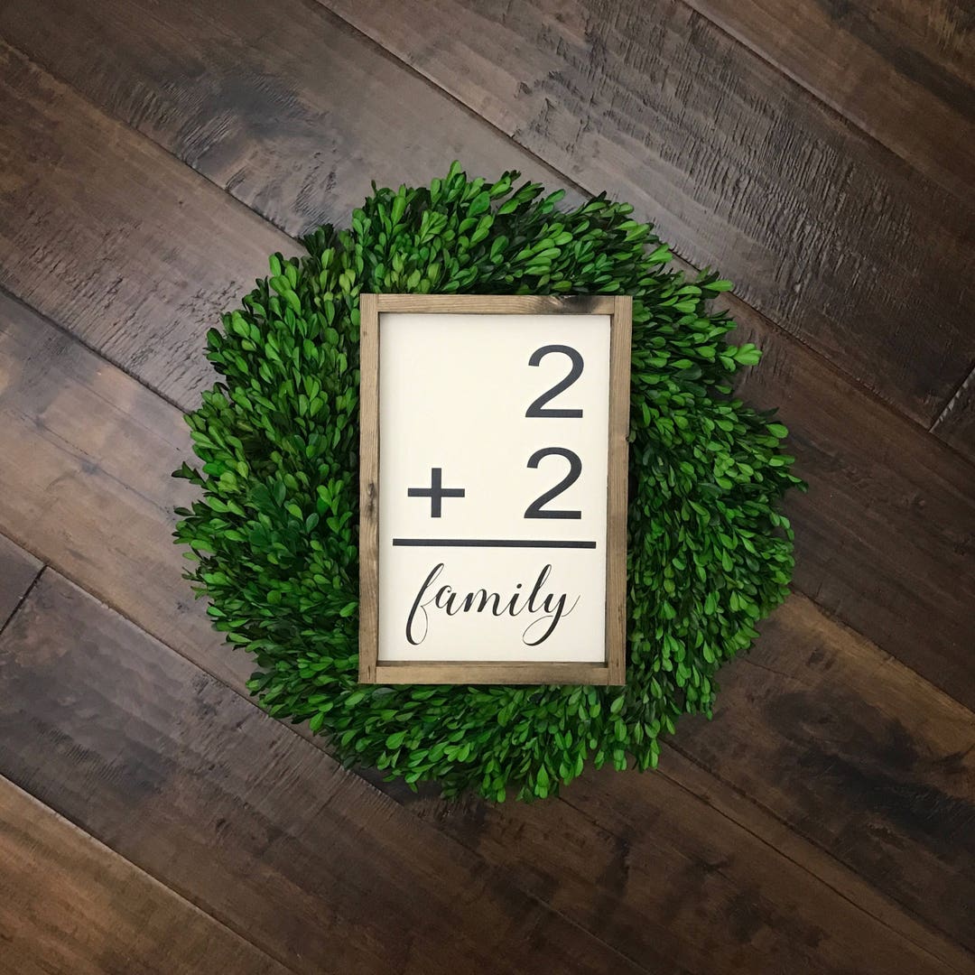 Family Flashcard Sign Family Kids Pets Wood Sign - Etsy