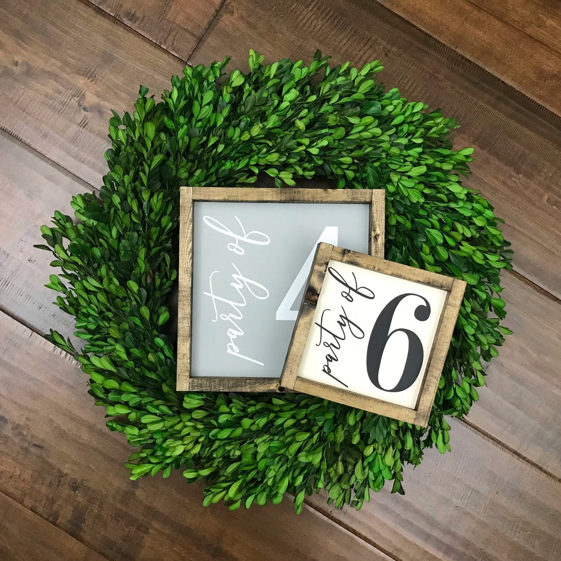 Mini Party of Sign Wood Sign Family Name Sign Farmhouse - Etsy