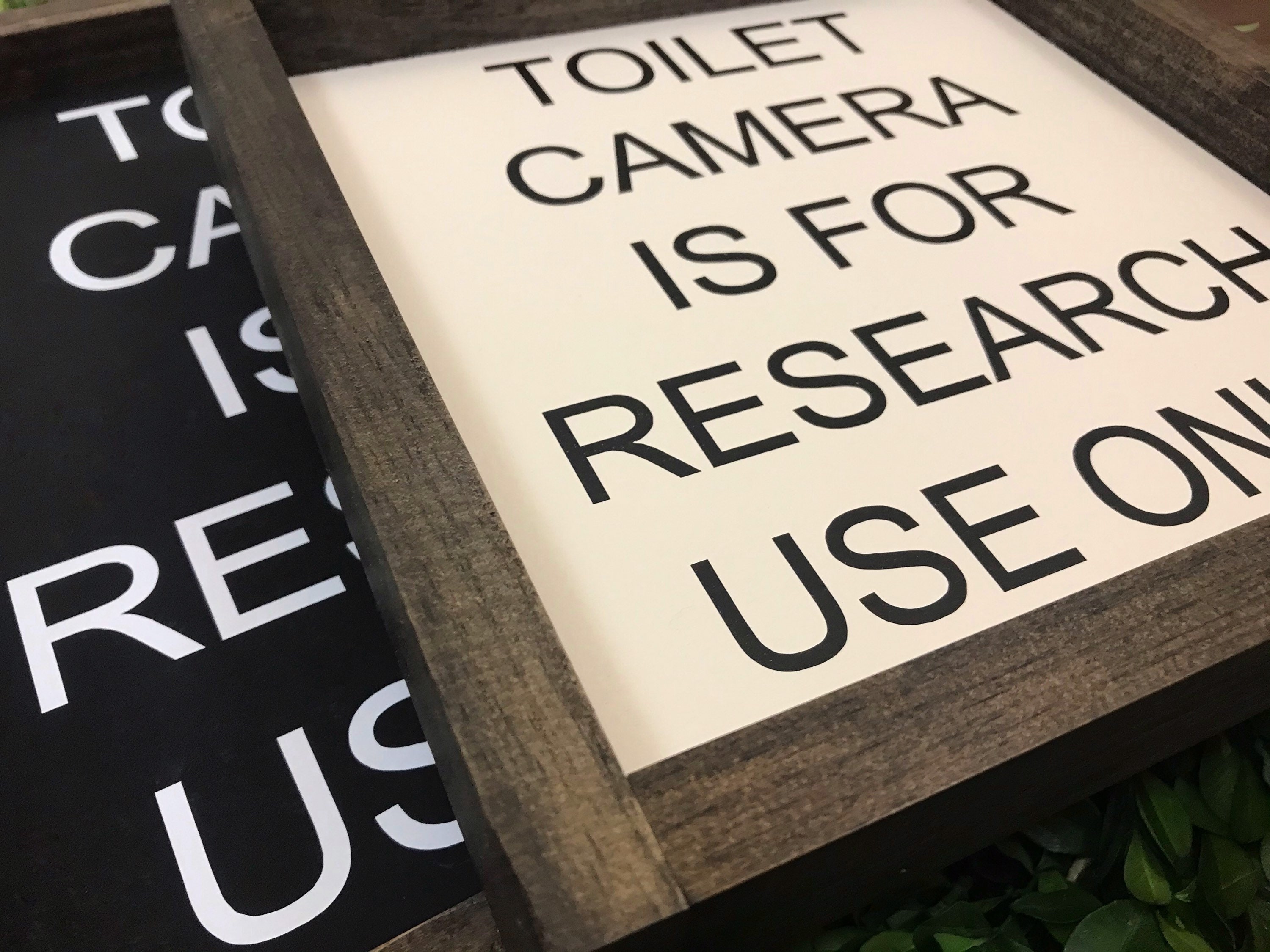 Toilet Camera is for Research Use Only Sign Bathroom Wall - Etsy