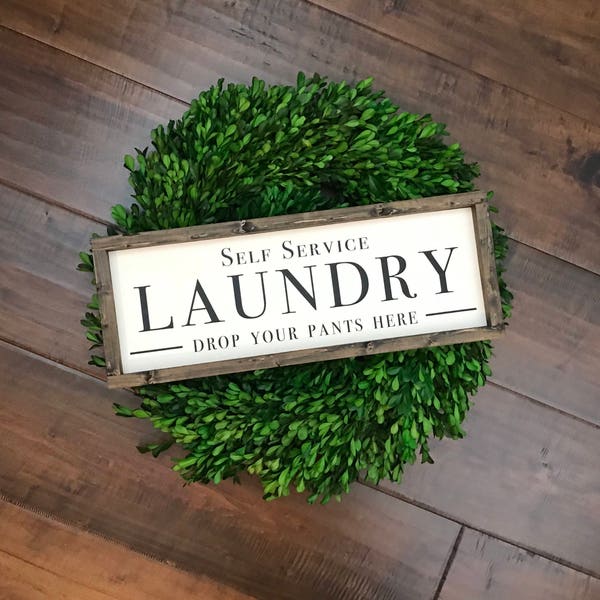 Laundry Sign - Etsy