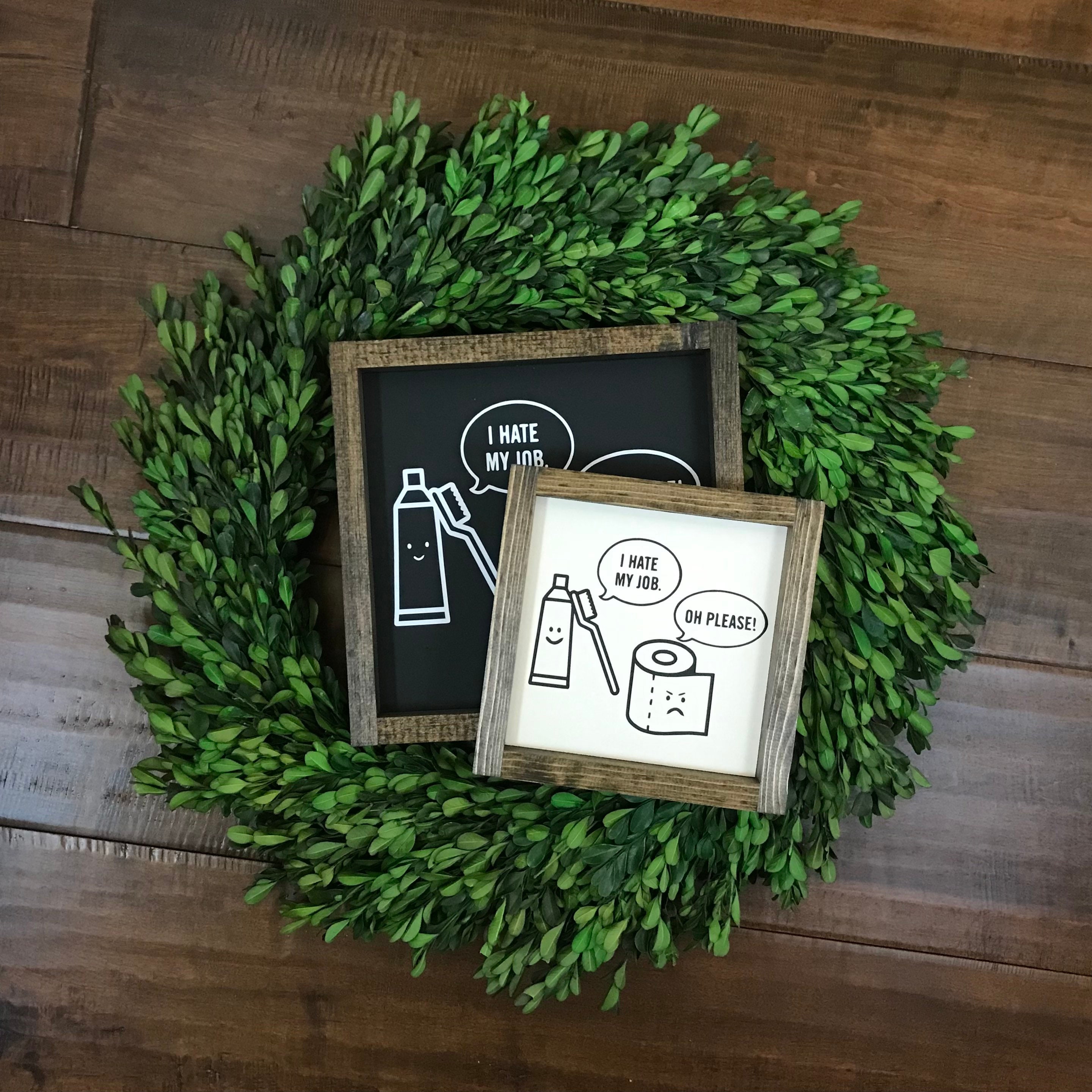 Home & Living Wall Hangings Signs hanging slate sign with jute rope ...