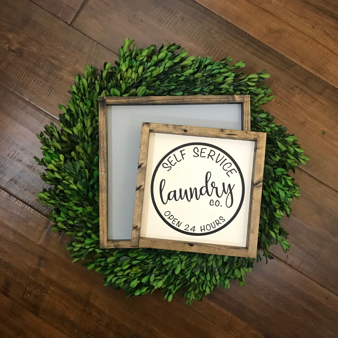 Self Service Laundry Sign Wood Sign Laundry Room Laundry - Etsy