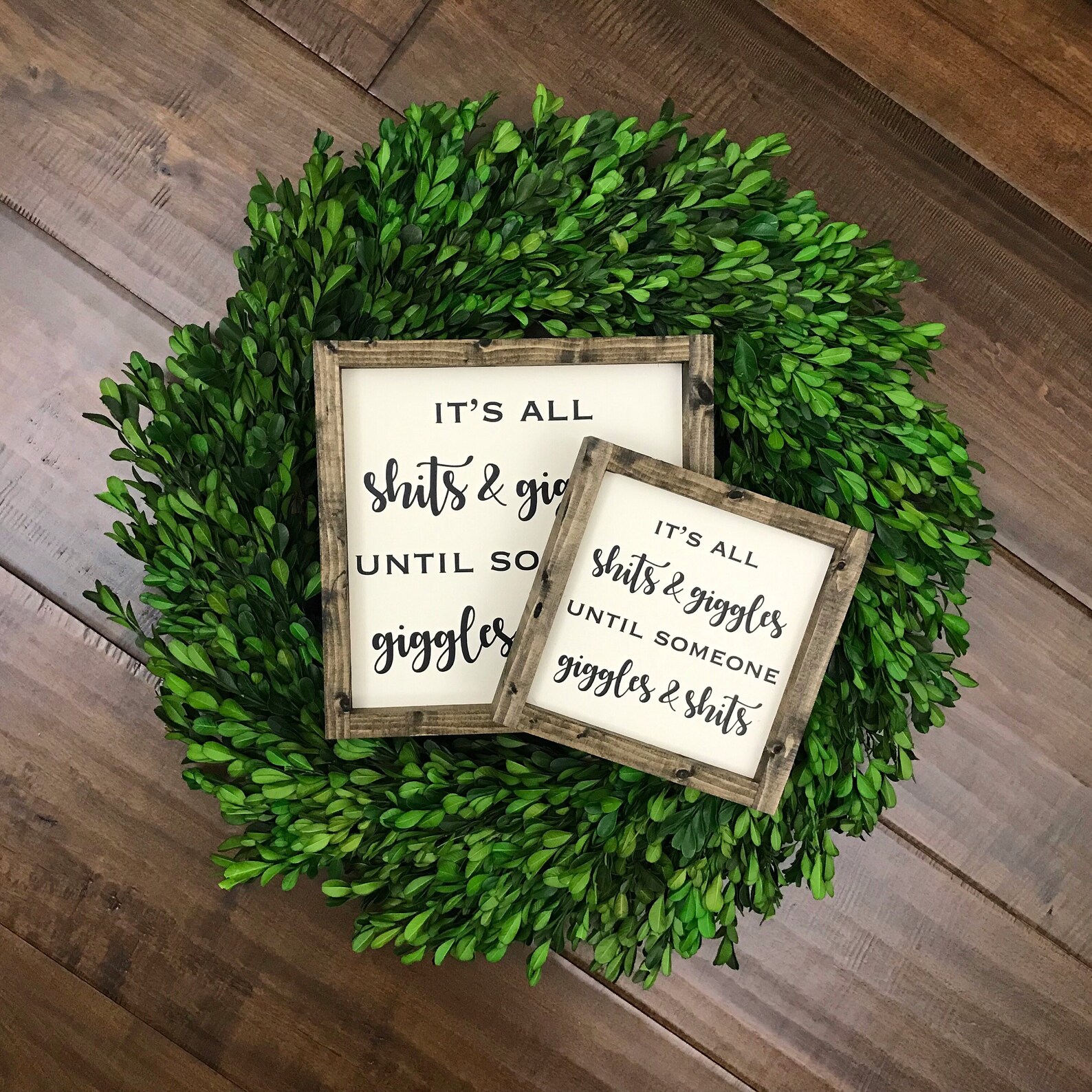 Shits and Giggles Sign Bathroom Wall Decor Until Someone | Etsy