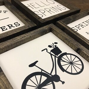 The Spring Collection Hello Welcome Spring Wood Sign Decor Fresh Cut ...