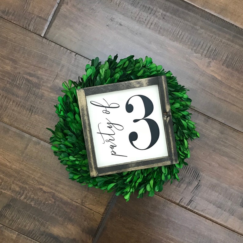 Mini Party of Sign Wood Sign Family Name Sign Farmhouse - Etsy