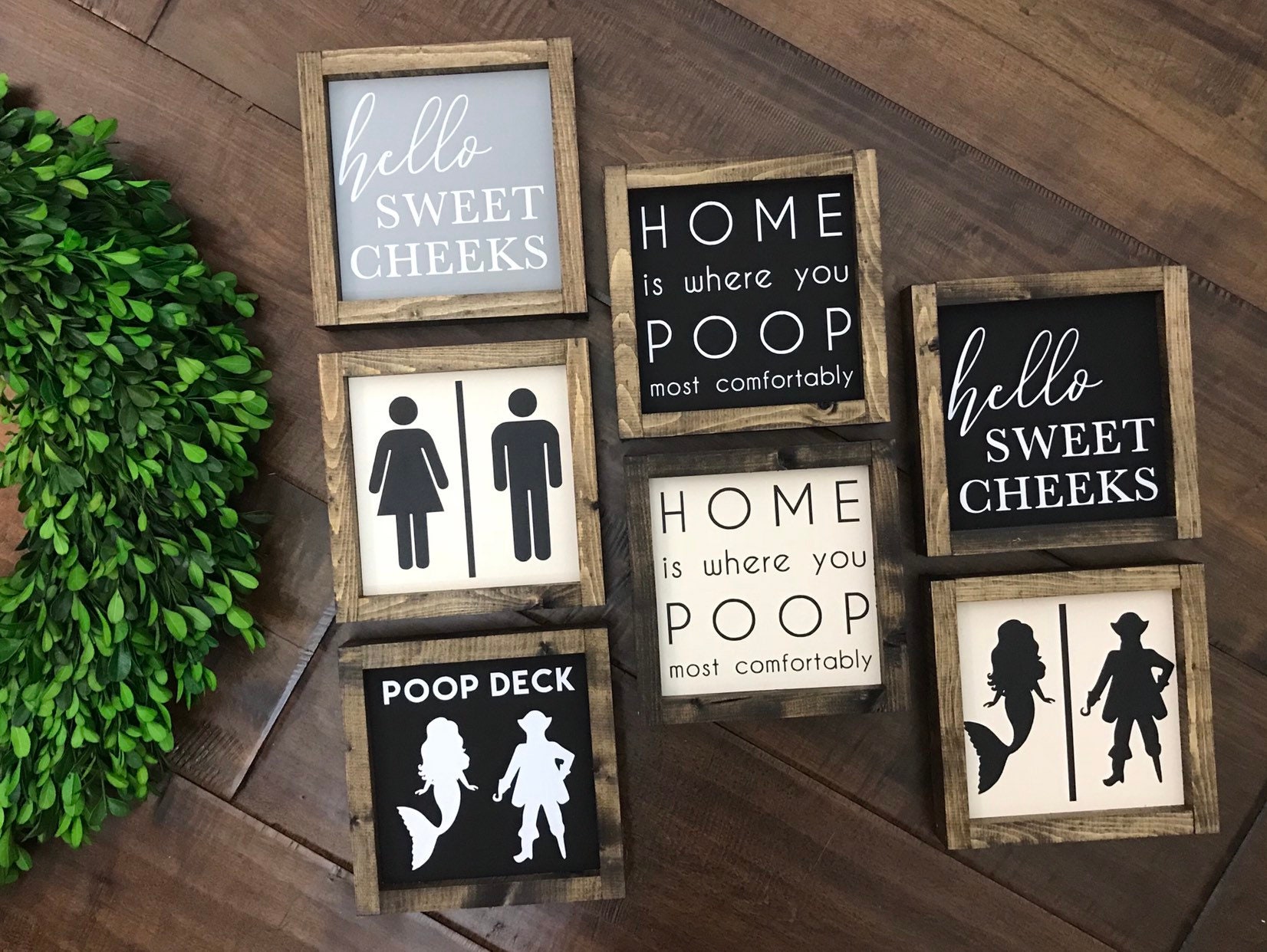 Poop Deck Sign Bathroom Wall Decor Funny Bathroom Sign | Etsy