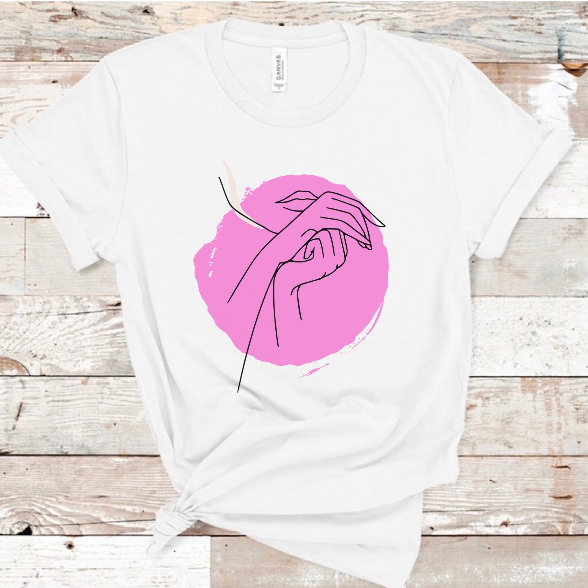 One Line Drawing Art, Women T-shirt, Beauty Tee, Minimalist Art ...