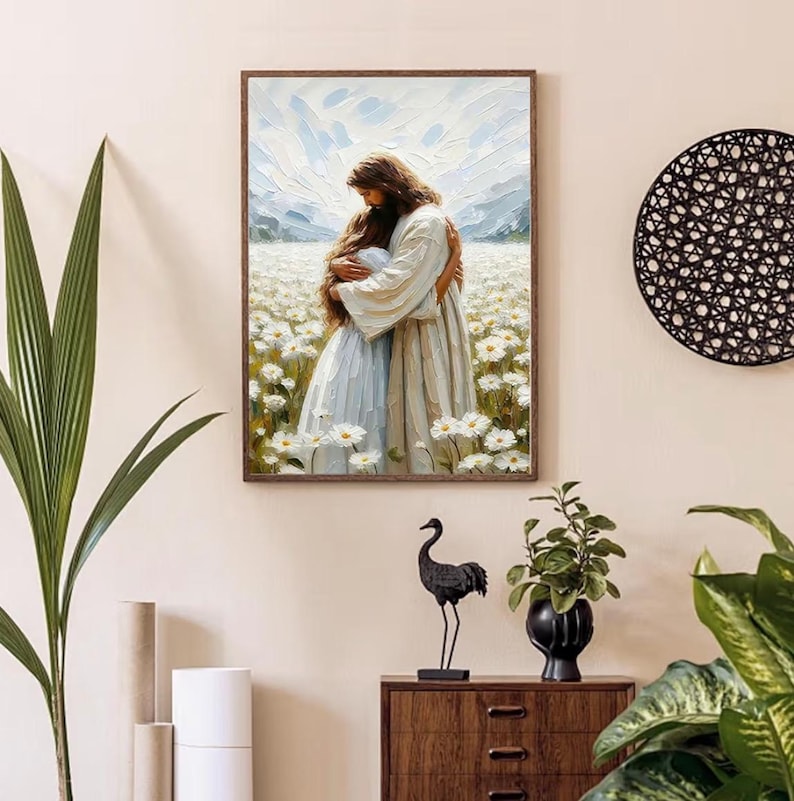 Jesus Embrace Paint by Numbers Kit: Christian Devotional Art, 16x20 ...
