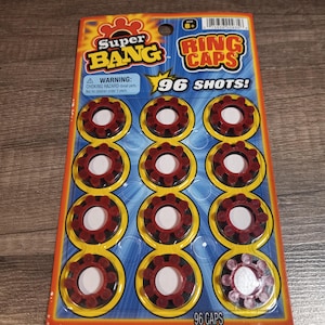 Super Bang 8 Shot Ring Caps - 96 Count X 5 Packs 480 Total Caps for Cap ...