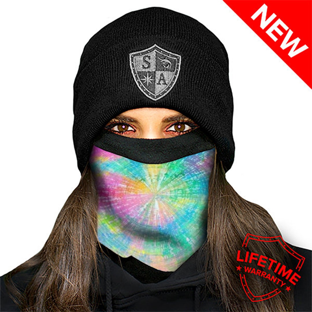 SA Fleece Rainbow Spiral Cold Weather Face Shield...free Shipping!! - Etsy