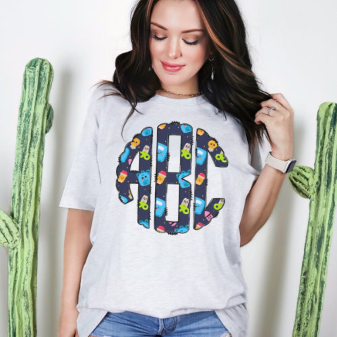 Custom Monogram Shirt, Custom Teacher Shirt, Back to School Shirt ...