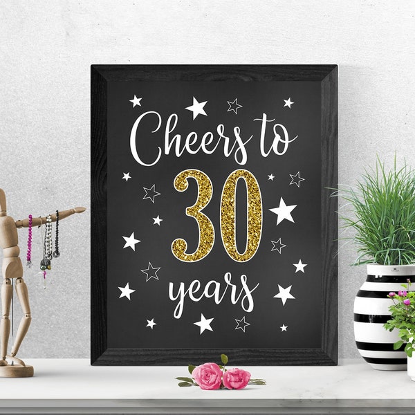 30th Anniversary Welcome Sign - Etsy