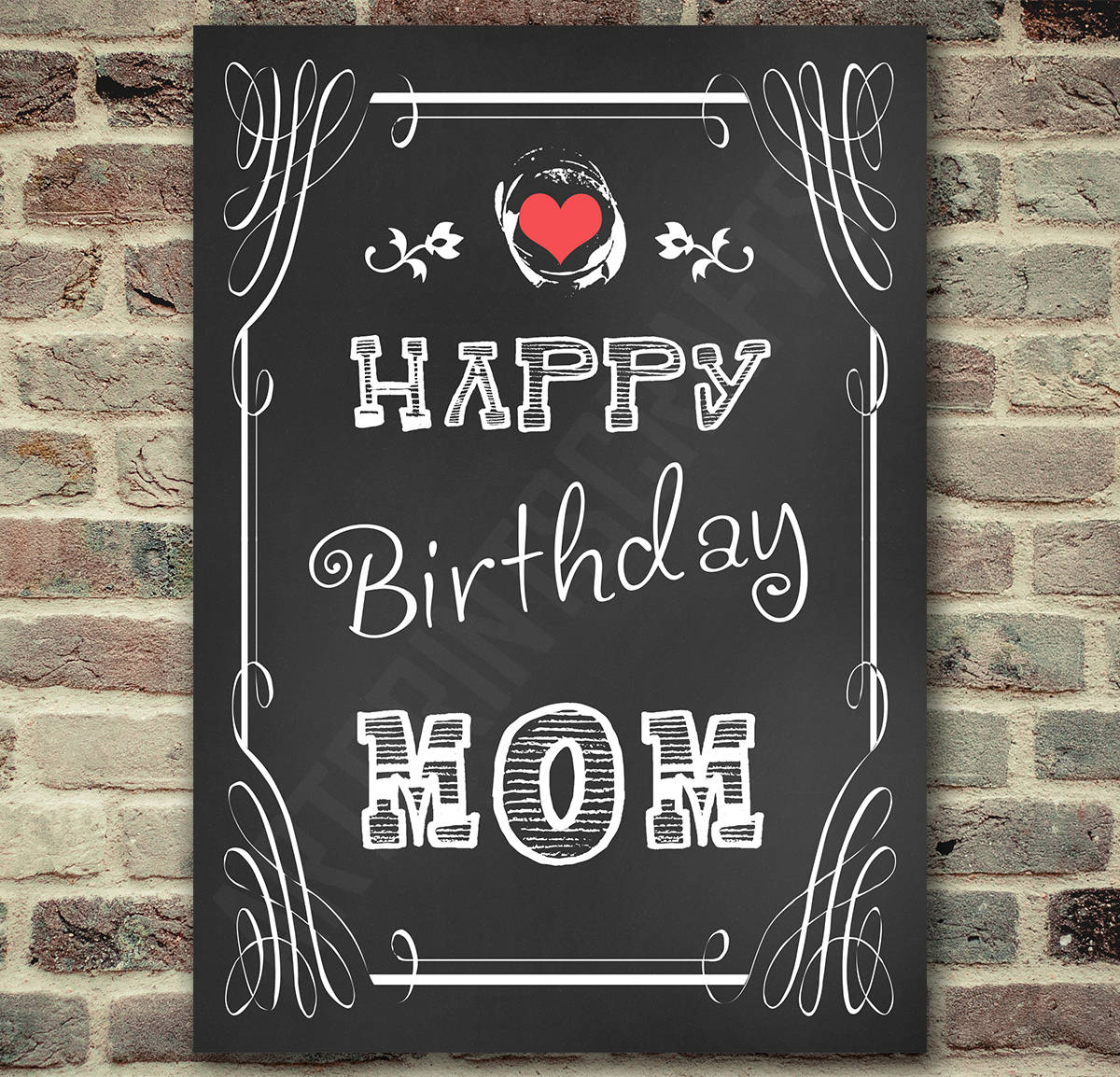 Happy Birthday Mom, Birthday Sign for Mom, Mom's Birthday Present, Mom ...