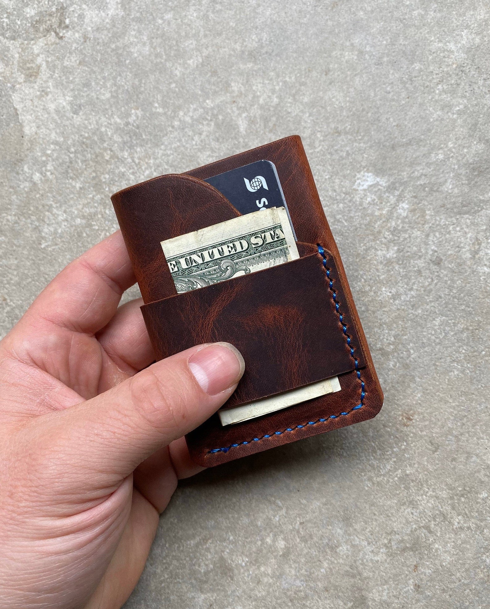 Cash Strap Wallet/ Minimalist Wallet/ Custom Leather Wallet/ - Etsy