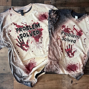 Bloody Halloween Crop, Problem Solved Costume Tee, Horror Night HHN ...