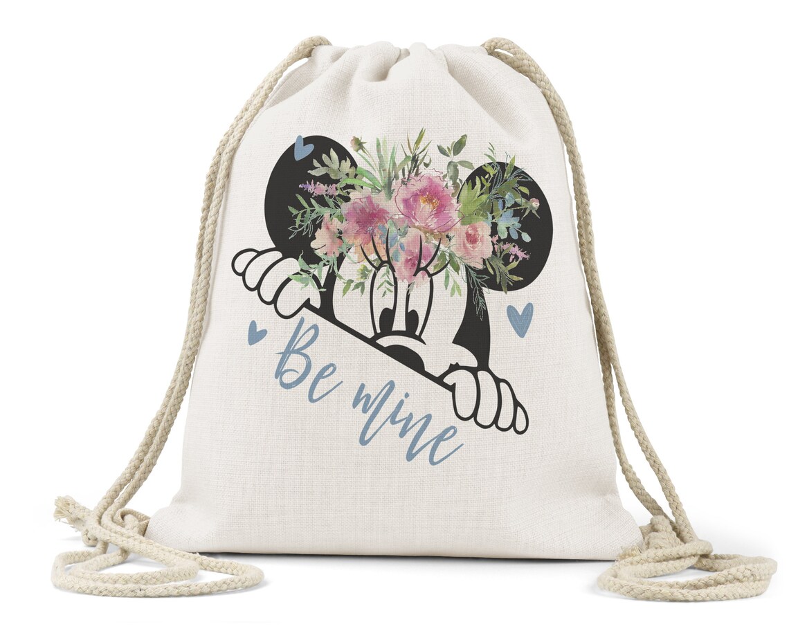 Disney Backpack, Disney Bag, Custom Disney Drawstring Backpack, Disney ...