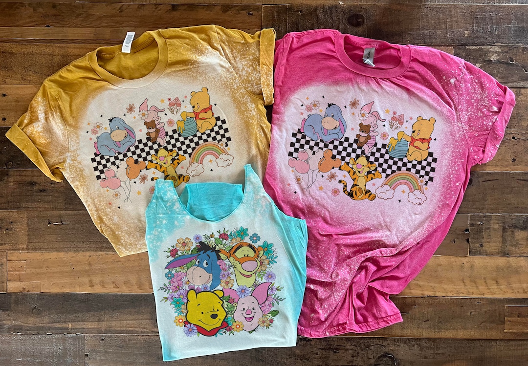 Eeyore T-shirt, Winnie the Pooh Shirt, Colorful Pooh Bear Tee, Tie Dye ...