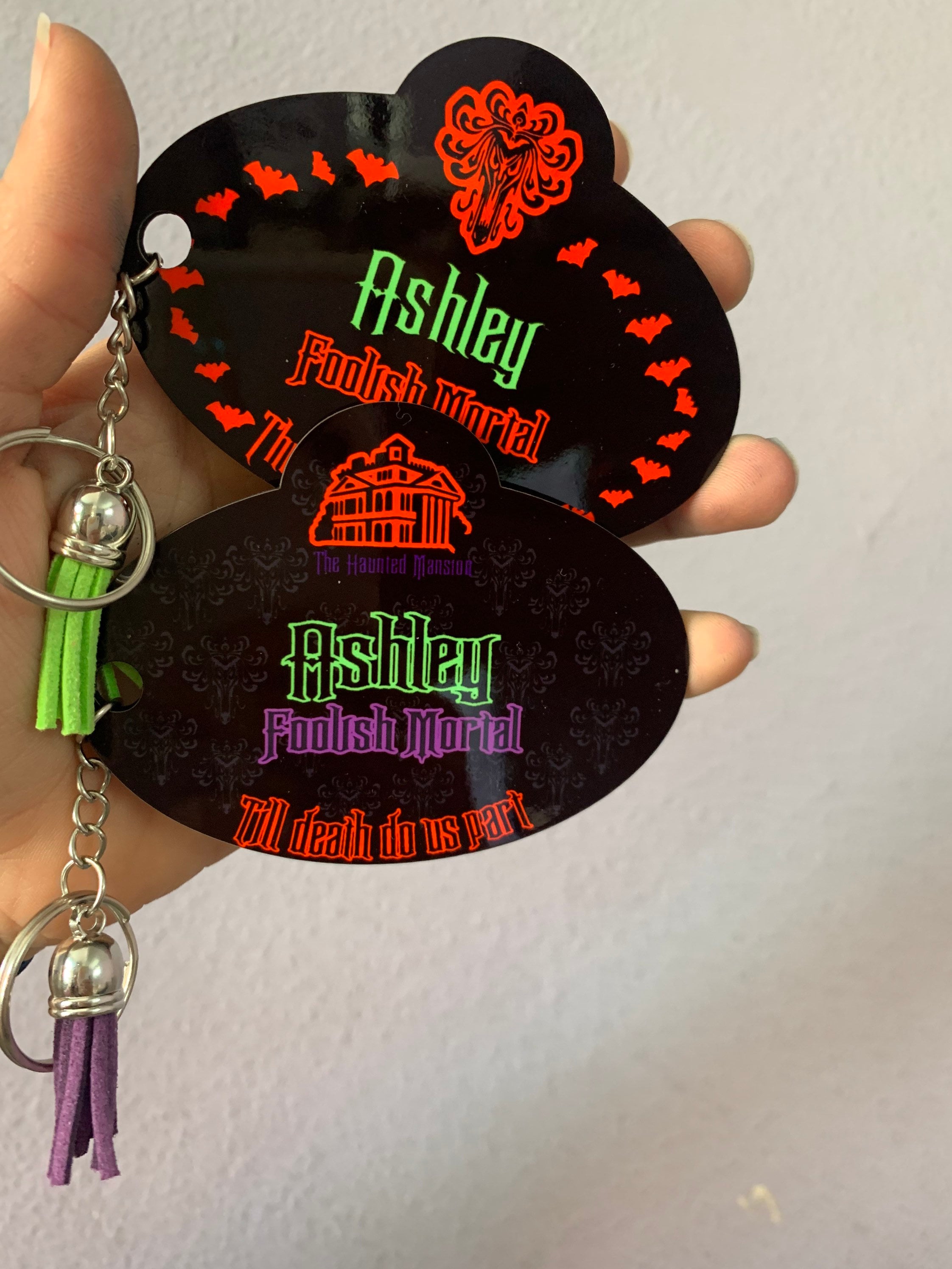 Personalized disney keychain disneyworld keychain disneyland | Etsy