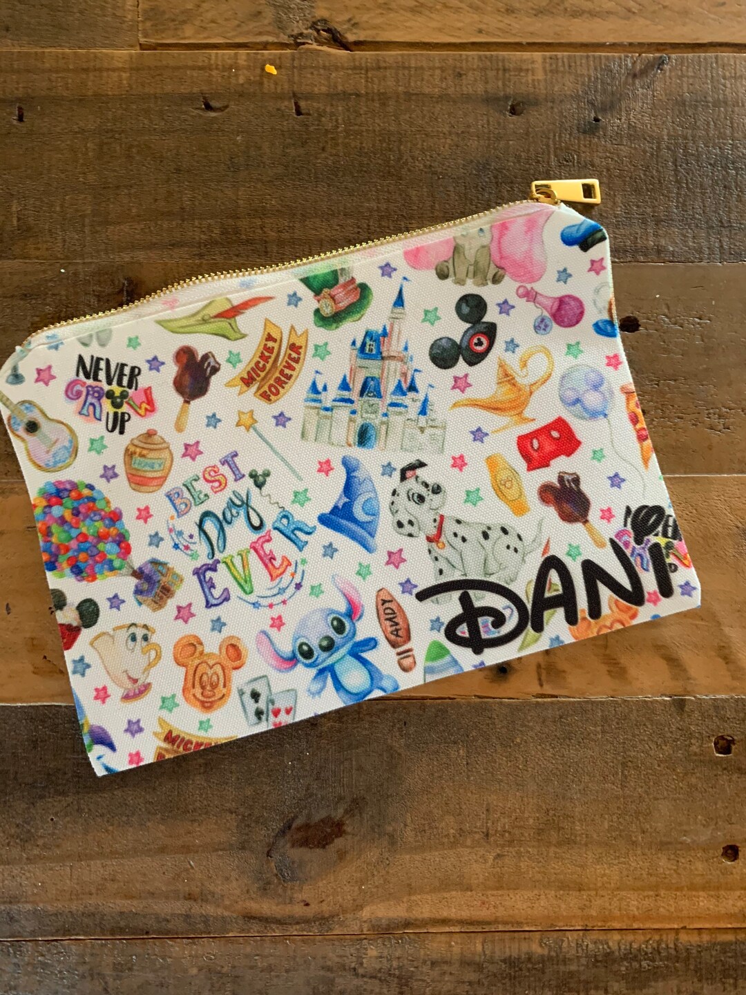 Disney Parks Pouch, Disney Clutch, Disney Makeup Bag, Disney Small Bag ...