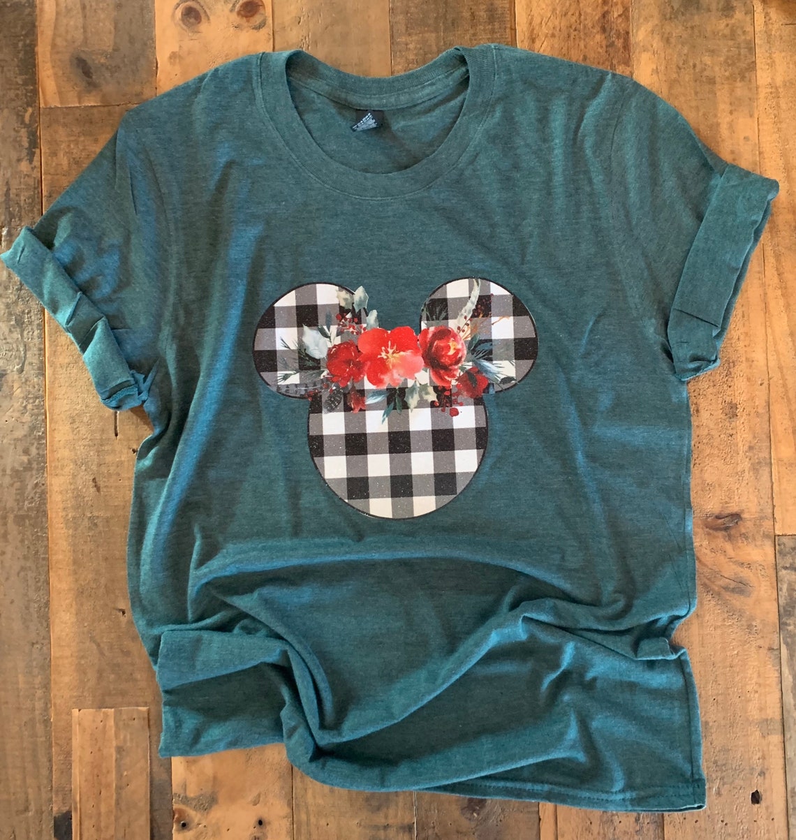 Disney buffalo plaid shirt disney christmas shirts buffalo | Etsy