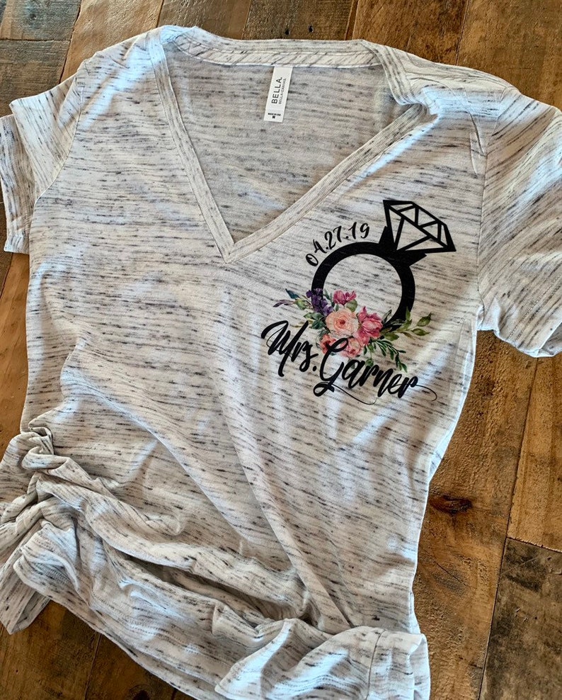 Just Married Wedding Gift Shirt, Cute Wedding Shirt, Wedding Gift, Cute ...
