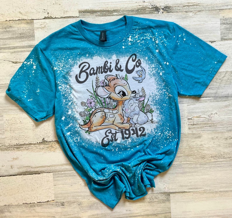 Bambi Thumper Shirt, Old School Bambi, Bambi Ears Bleached, Faline Deer ...