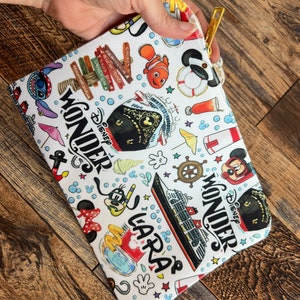 Disney Cruise Pouch, Disney Cruise Wonder Bag, Magic Cruise Makeup Bag ...
