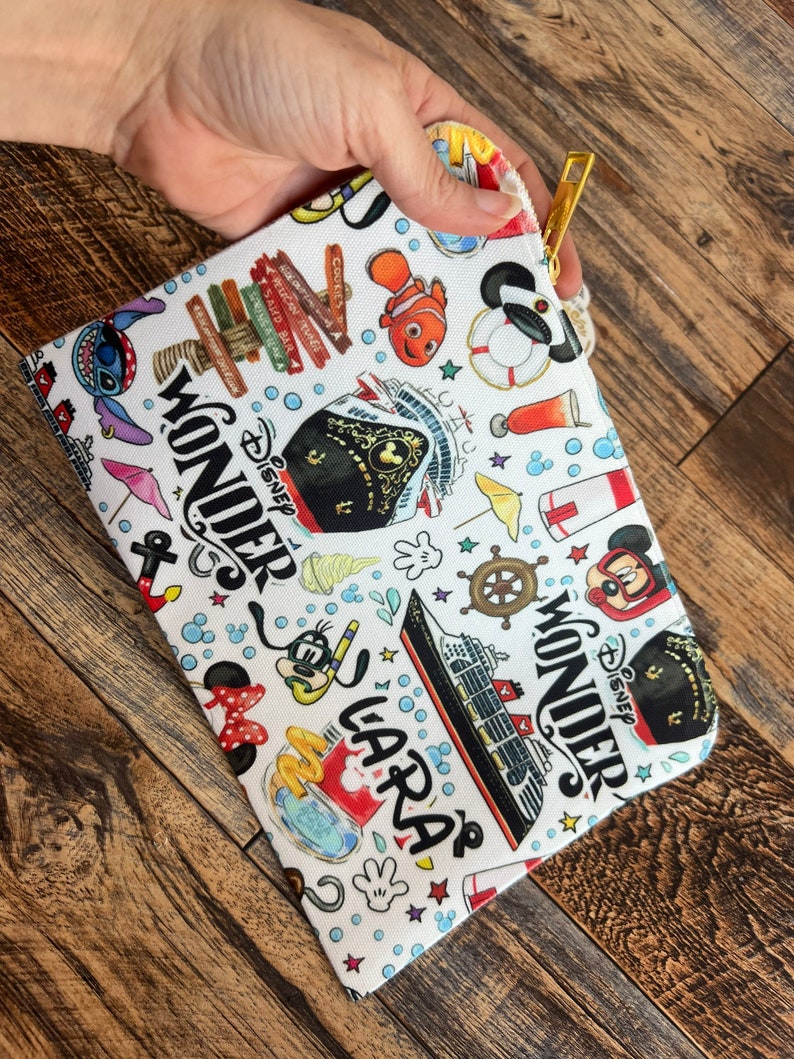 Disney Cruise Pouch, Disney Cruise Wonder Bag, Magic Cruise Makeup Bag ...