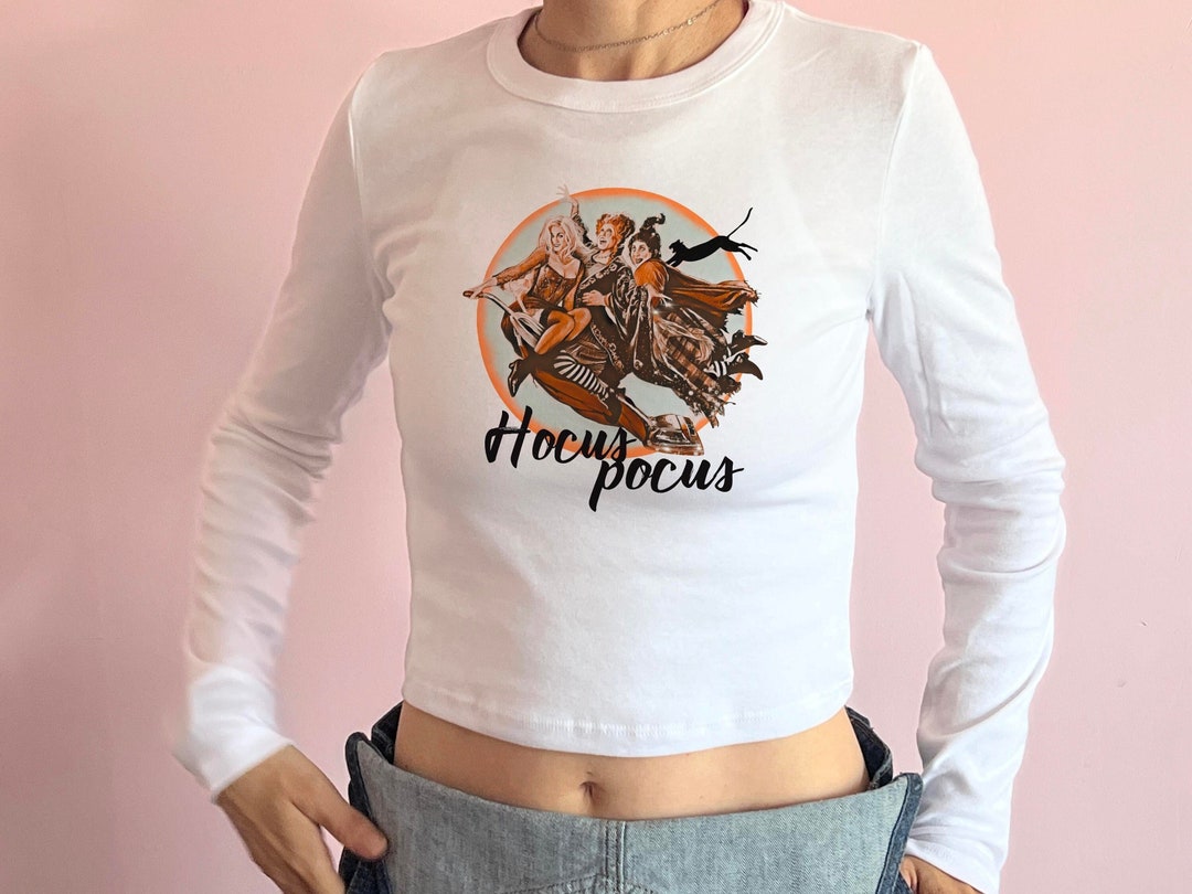 Hocus Pocus Baby Tee Long, Sanderson Sister Crop Tank, Halloween Crop ...