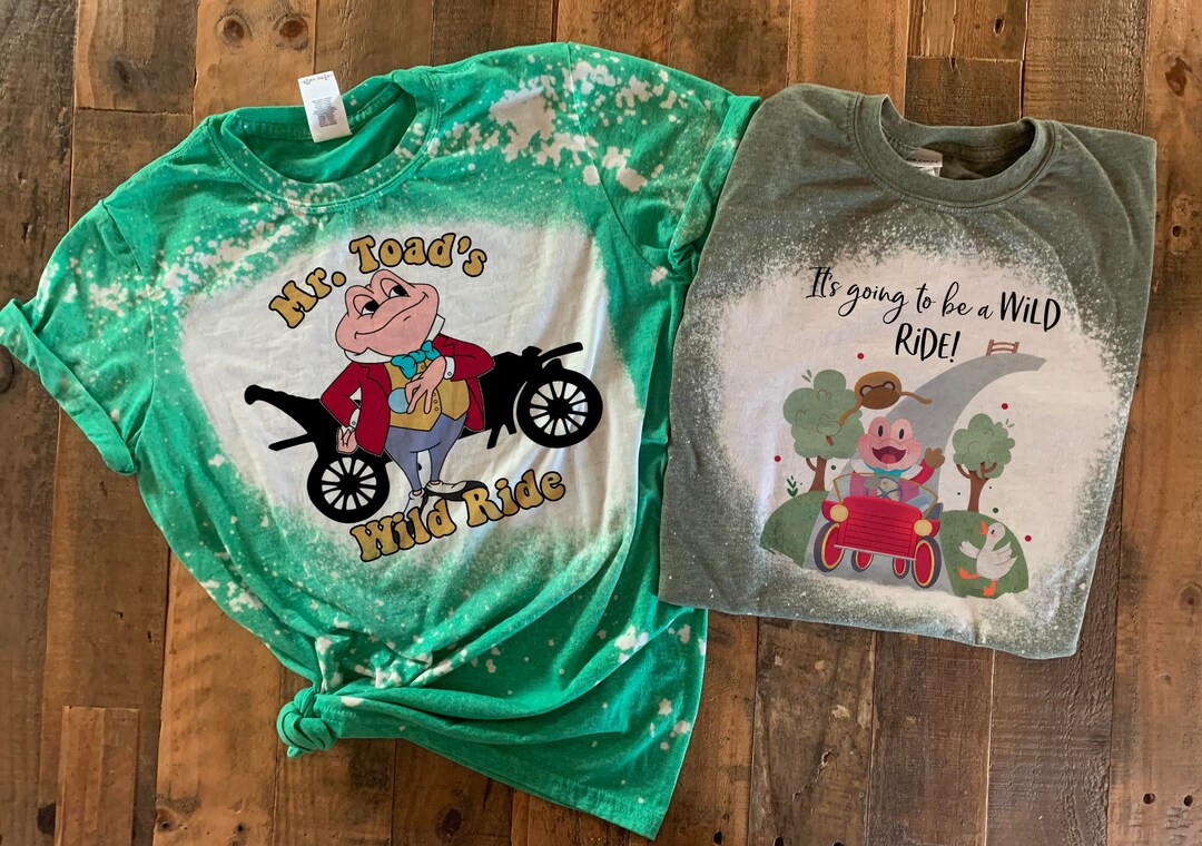 Mr Toad Tshirt Mr Toads Wild Ride Tee Mr Toad Bleached - Etsy