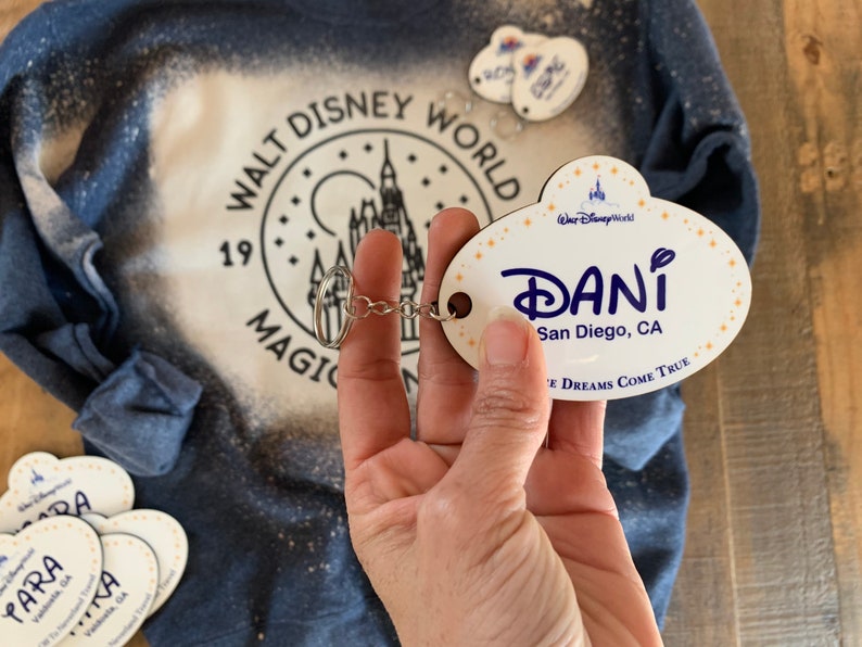 Personalized Disney Keychain, Disneyworld Keychain, Disneyland Keychain ...