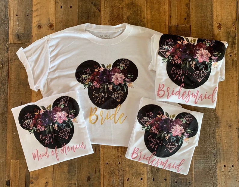 Disney Bride Shirt Disney Bride Tshirts Disney Bride Squad | Etsy