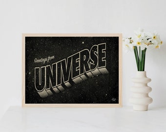 Vintage Universe Print - Etsy