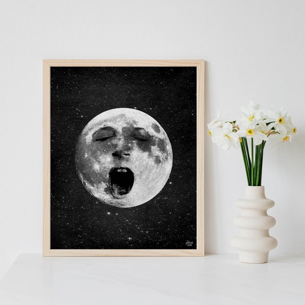 Sleepy Moon - Etsy