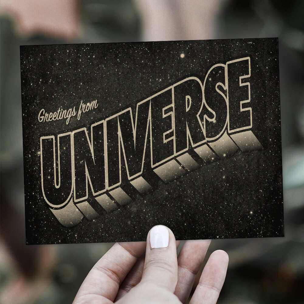 Greetings From Universe Card Space Card Any Occasion | Etsy
