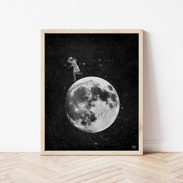 Moon Print - Etsy