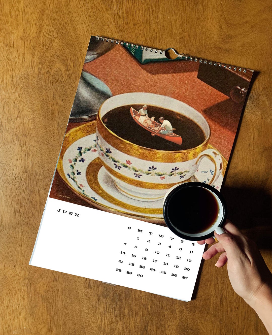 Vintage Coffee Collage Calendar 2026: Coffee Lover Gift - Etsy