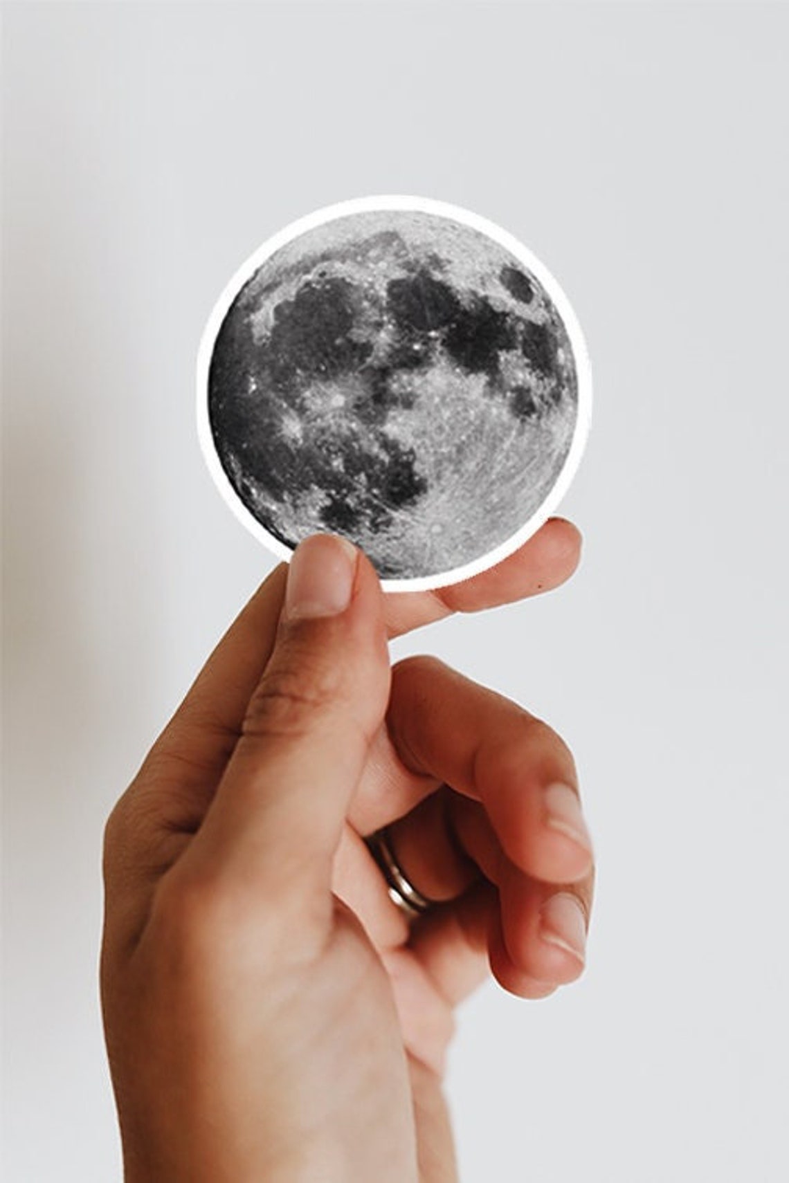 Moon Sticker Space Sticker Moon Laptop Sticker & Water - Etsy