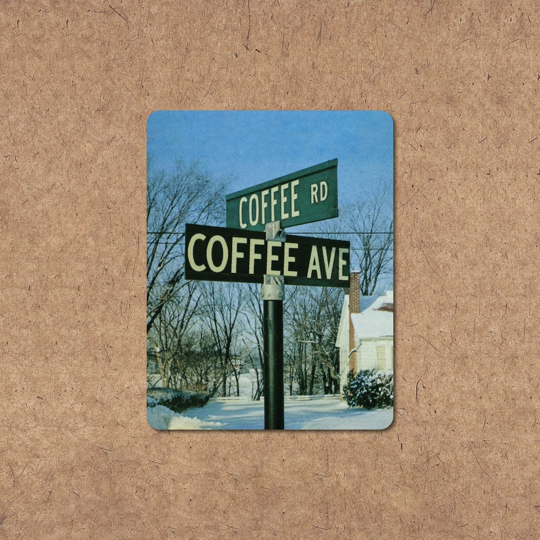 Vintage Coffee Collage Sticker • Coffee Sticker • Laptop Sticker ...