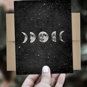 Moon Phase Card • Space Card • Any Occasion - Etsy