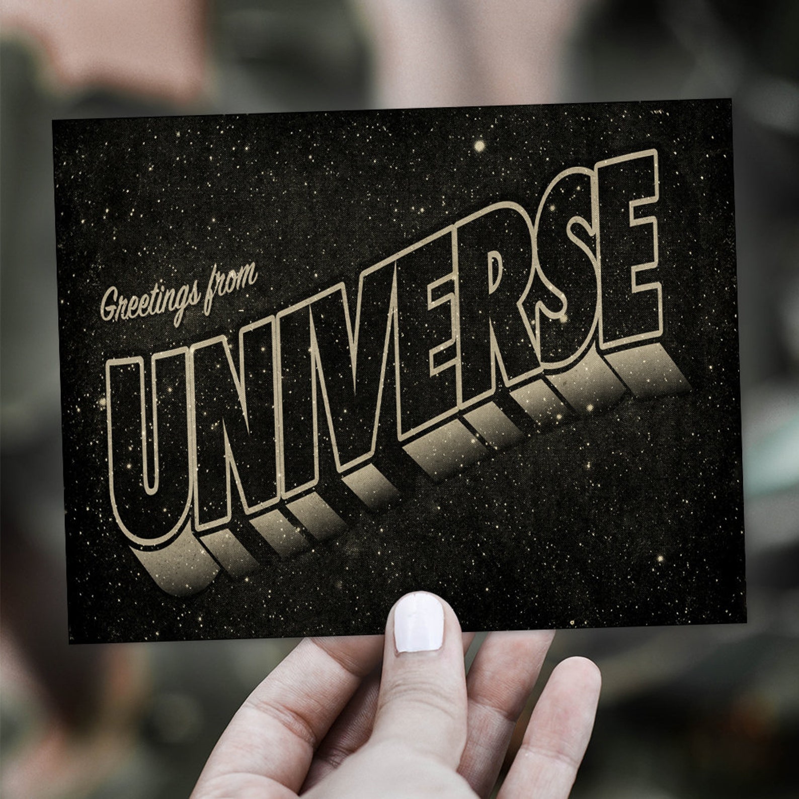 Greetings From Universe Card Space Card Any Occasion - Etsy