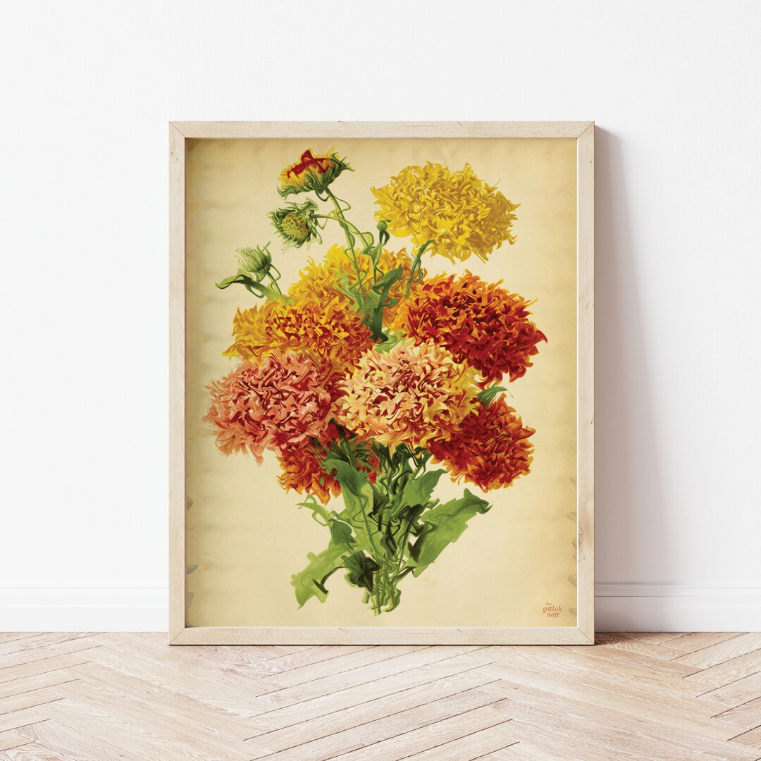 Vintage Flower Art Print Vintage Botanical Decor Plant Wall Art Surreal ...